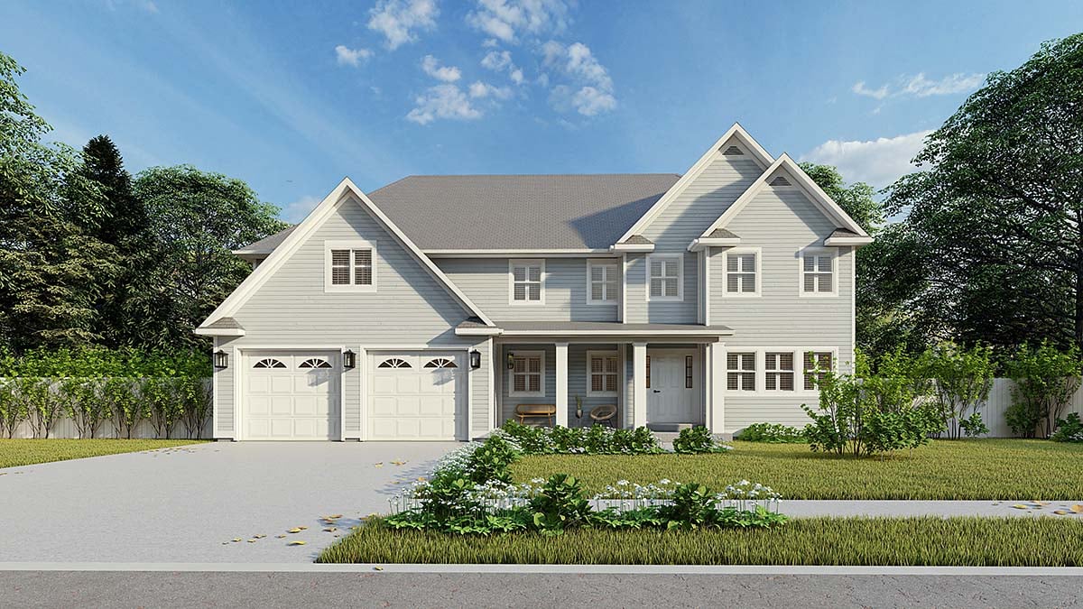 House Plan 50420 - with 4862 Sq Ft, 5 Bed, 3 Bath, 1 Half Bath ...