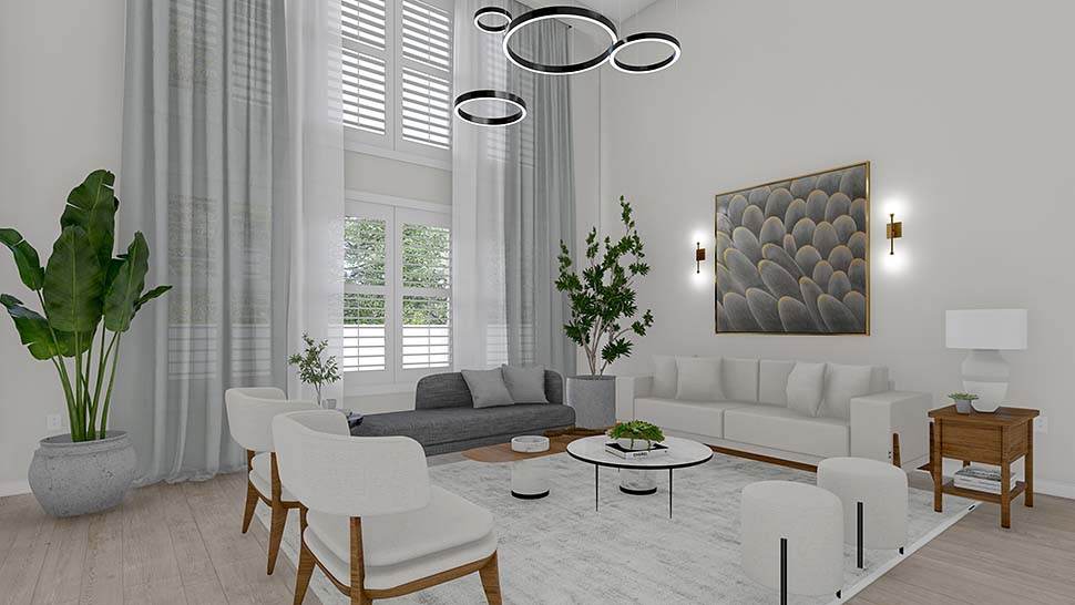 House Plan 50420 - with 4862 Sq Ft, 5 Bed, 3 Bath, 1 Half Bath ...