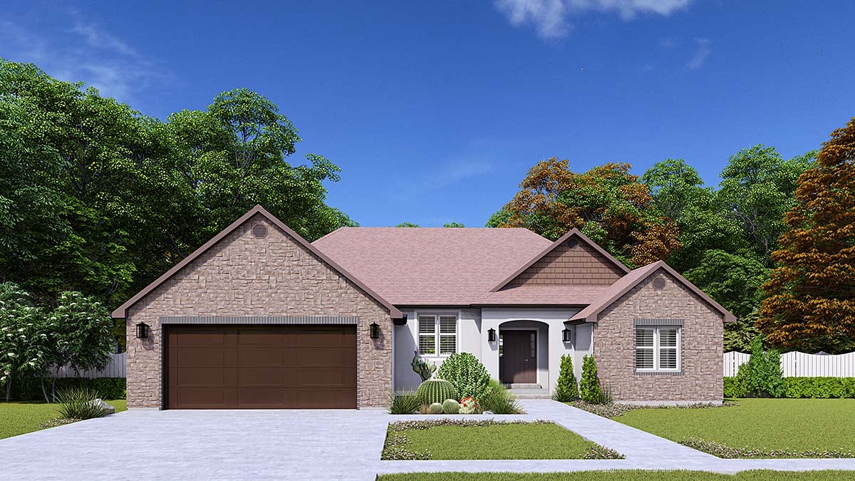 House Plan 50503 - with 2054 Sq Ft, 3 Bed, 2 Bath, 1 Half Bath ...