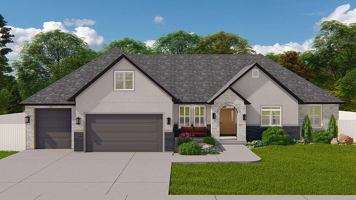 House Plan 50506 - with 4089 Sq Ft, 7 Bed, 3 Bath, 1 Half Bath ...