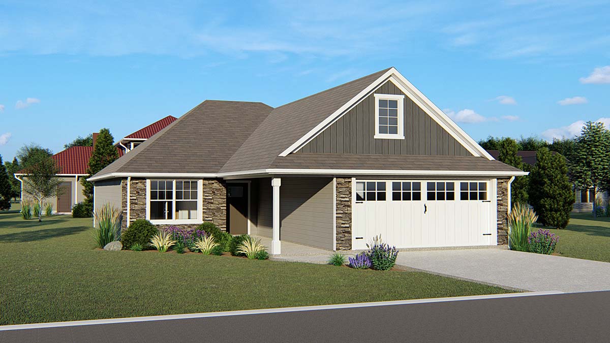 House Plan 50756 - Ranch Style with 1733 Sq Ft, 3 Bed, 2 Bath ...