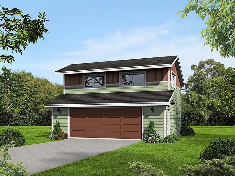 Garage Plan 51546 - 2 Car Garage Contemporary Style | COOLhouseplans.com