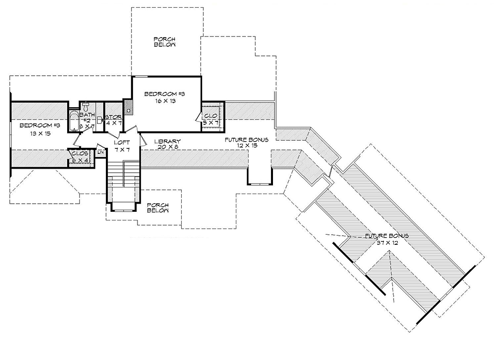 House Plan 51604 - Craftsman Style with 2950 Sq Ft, 3 Bed, 2 Bath ...