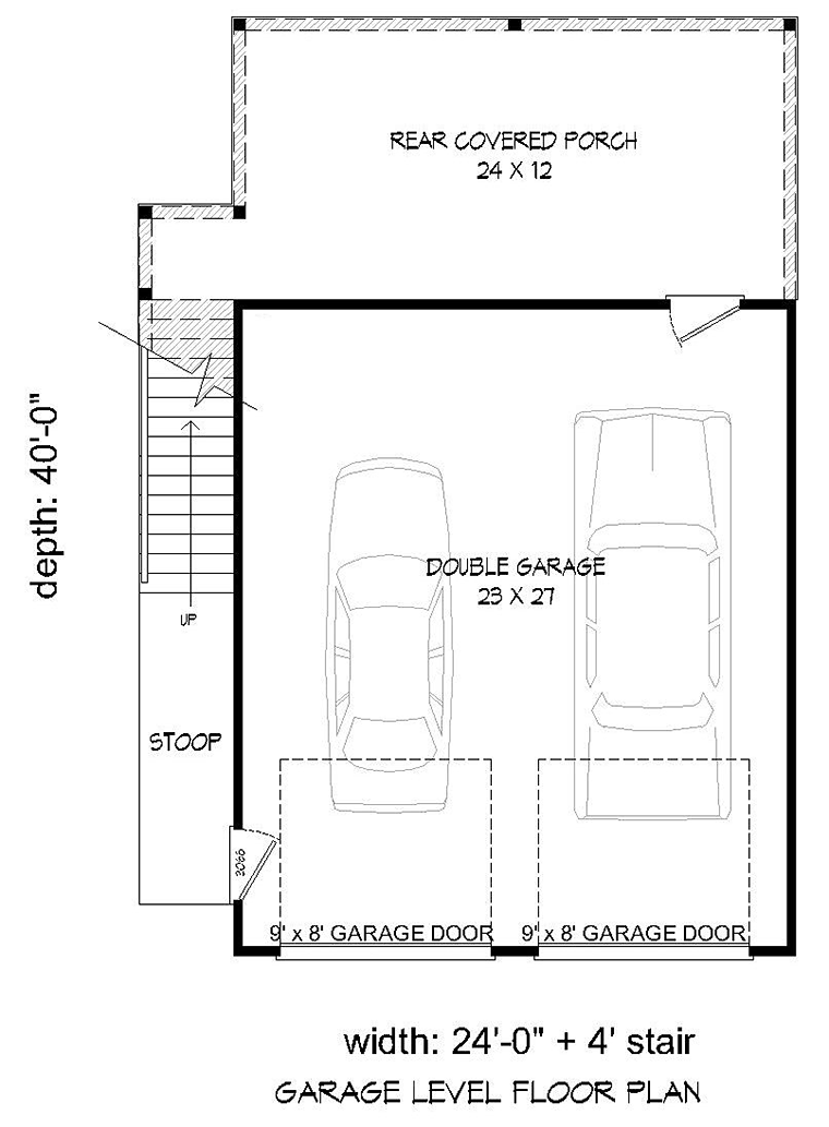 Garage Plan 51639 - 2 Car Garage Contemporary Style | COOLhouseplans.com