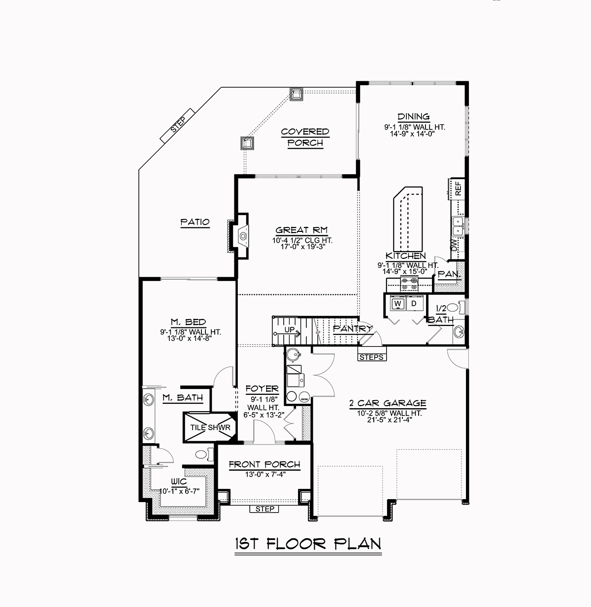 House Plan 51897 - Craftsman Style with 2542 Sq Ft, 3 Bed, 2 Bath ...
