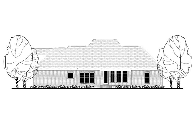 House Plan 51943 - French Country Style with 2396 Sq Ft, 4 Bed, 2 ...
