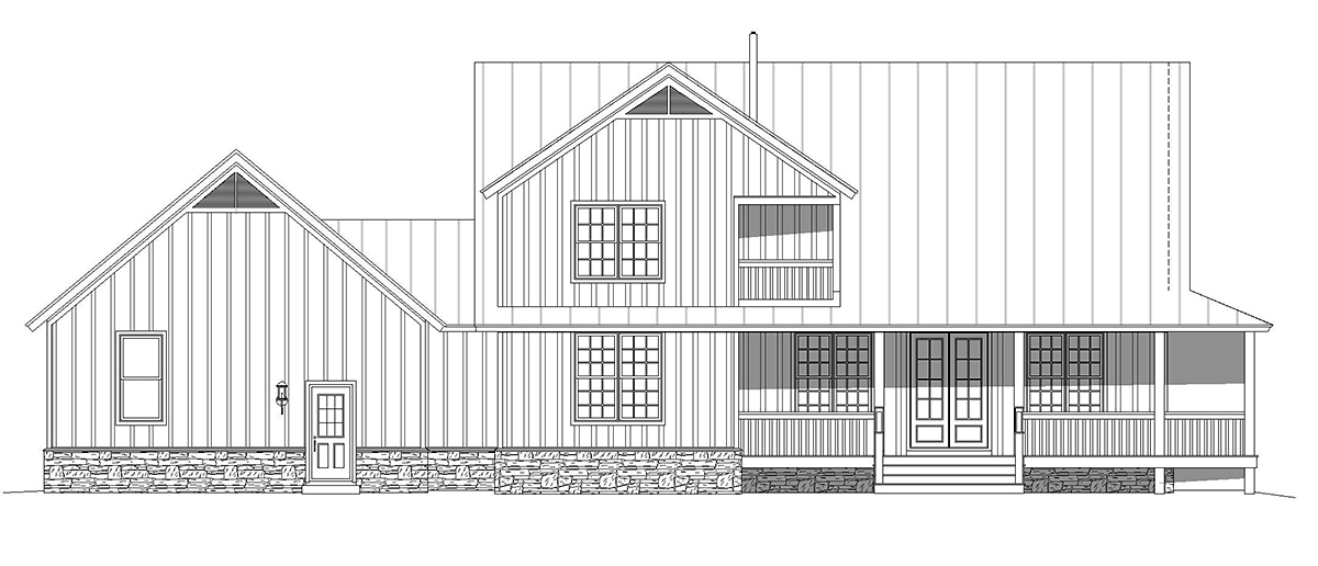 House Plan 52134 - Traditional Style with 2277 Sq Ft, 3 Bed, 2 Ba