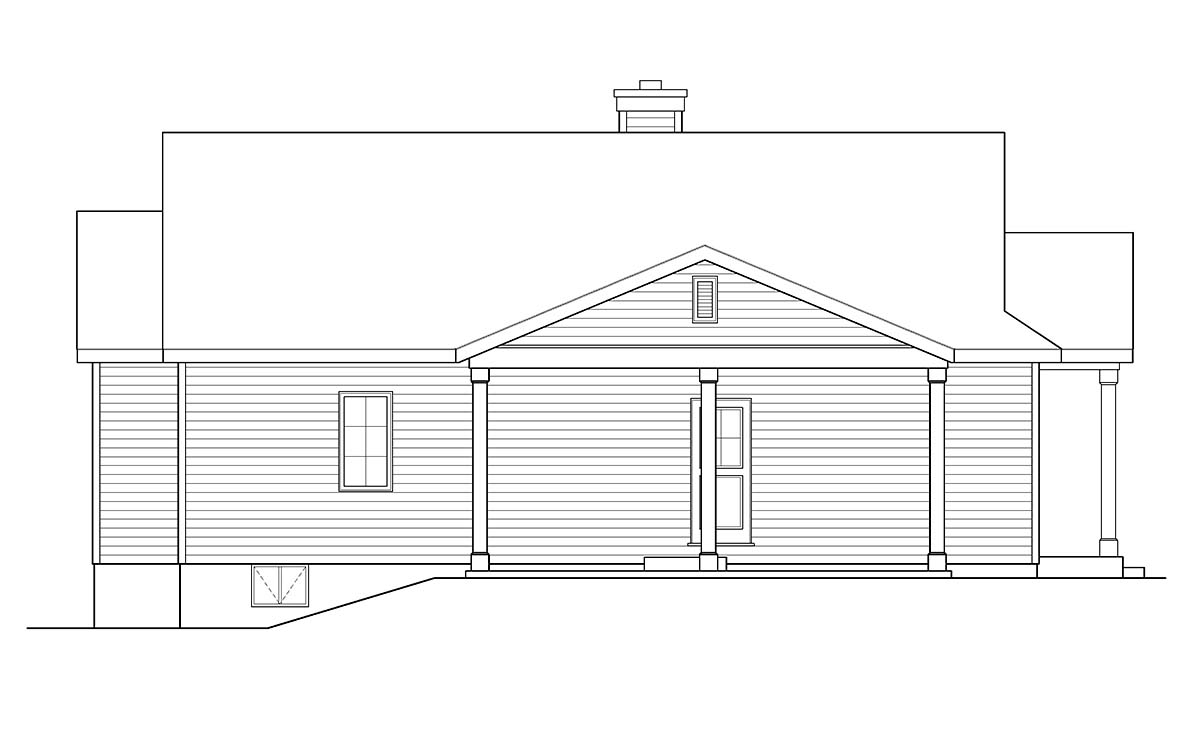 House Plan 52204 - Ranch Style with 1149 Sq Ft, 3 Bed, 2 Bath ...