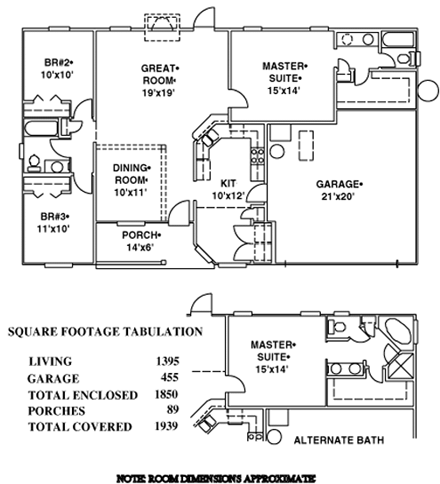 House Plan 53133 - with 1395 Sq Ft, 3 Bed, 2 Bath | COOLhouseplans.com