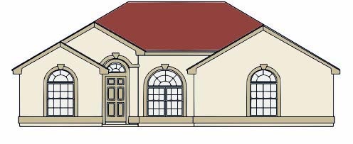 House Plan 53134 - with 1400 Sq Ft, 3 Bed, 2 Bath