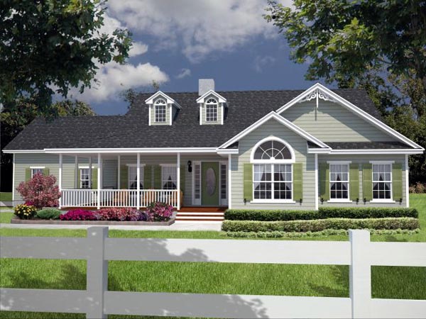 House Plan 53283 - with 1907 Sq Ft, 3 Bed, 2 Bath, 1 Half Bath ...