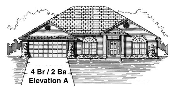 House Plan 53312 - with 1951 Sq Ft, 4 Bed, 2 Bath | COOLhouseplans.com