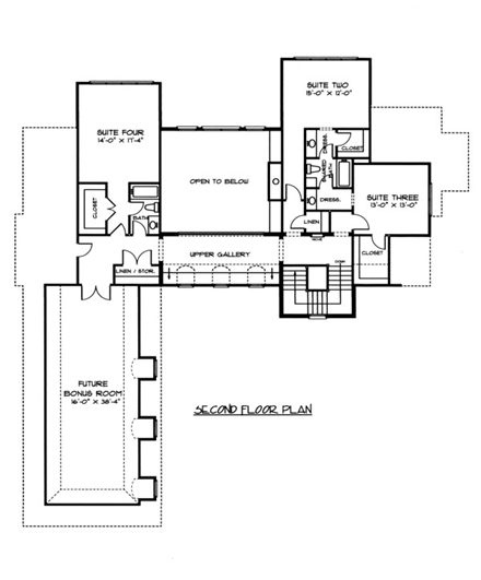 House Plan 53730 - European Style with 4113 Sq Ft, 4 Bed, 3 Bath,