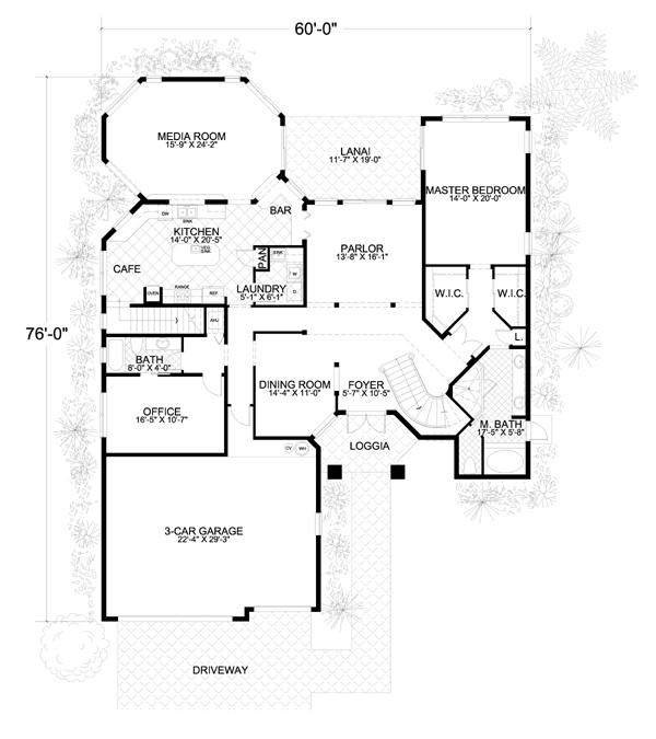 House Plan 55838 - with 3497 Sq Ft, 5 Bed, 4 Bath | COOLhouseplans.com