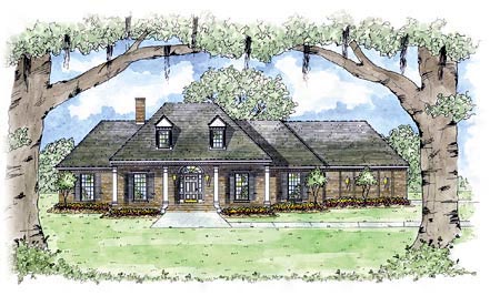 House Plan 56251 - One-Story Style with 2423 Sq Ft, 3 Bed, 2 Bath ...