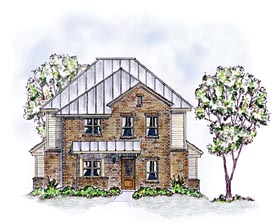 Multi-Family Plan 56562 - Farmhouse Style with 2225 Sq Ft, 5 Bed,