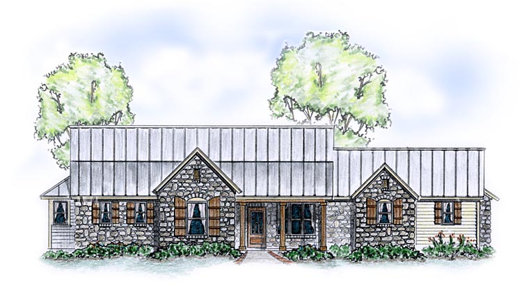 House Plan 56585 - Traditional Style with 2670 Sq Ft, 4 Bed, 3 Ba ...
