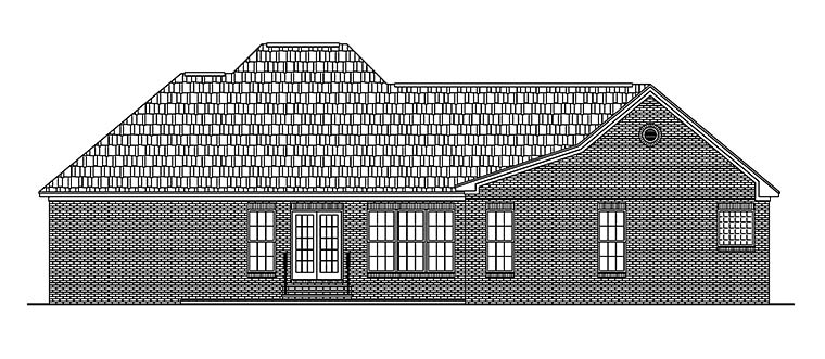 House Plan 56964 - Traditional Style with 1600 Sq Ft, 3 Bed, 2 Ba ...