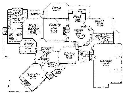 House Plan 57138 - European Style with 4268 Sq Ft, 4 Bed, 4 Bath ...