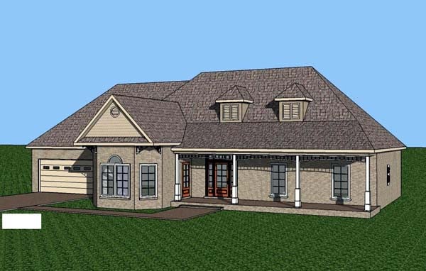 House Plan 57709 - Southern Style with 1916 Sq Ft, 3 Bed, 2 Bath ...