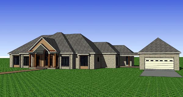 House Plan 57713 - Southern Style with 2844 Sq Ft, 3 Bed, 2 Bath ...