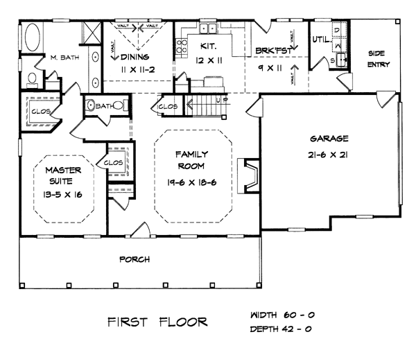House Plan 58164 - Cape Cod Style with 2436 Sq Ft, 4 Bed, 3 Bath ...