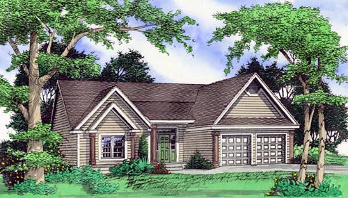 House Plan 58437 - with 1610 Sq Ft, 3 Bed, 2 Bath | COOLhouseplans.com