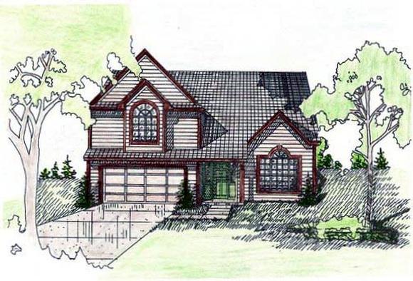 House Plan 58440 - with 1592 Sq Ft, 3 Bed, 2 Bath
