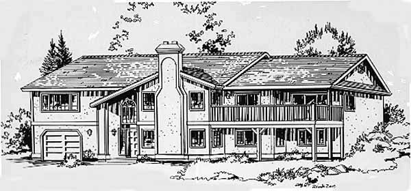 House Plan 58824 - European Style with 1758 Sq Ft, 3 Bed, 2 Bath | COOLhouseplans.com