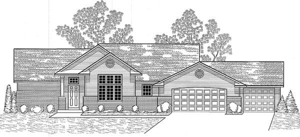 House Plan 59620 - Traditional Style with 2120 Sq Ft, 3 Bed, 1 Ba ...