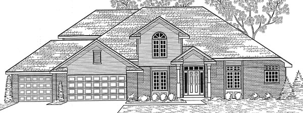 House Plan 59651 - Traditional Style with 2675 Sq Ft, 4 Bed, 2 Ba ...