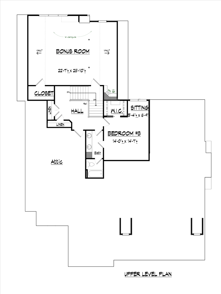 House Plan 60000 - Craftsman Style with 2991 Sq Ft, 3 Bed, 3 Bath ...