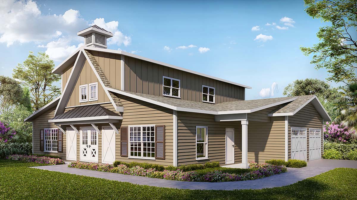 House Plan 60074 - Farmhouse Style with 2394 Sq Ft, 3 Bed, 2 Bath ...