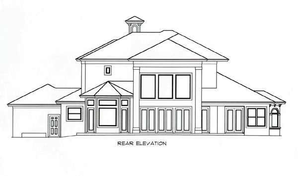 House Plan 60545 - Mediterranean Style with 3571 Sq Ft, 3 Bed, 4