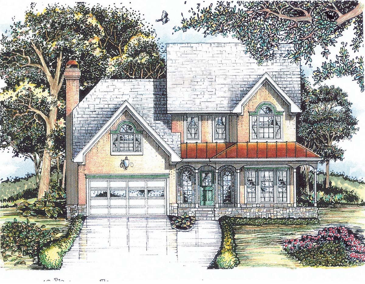 House Plan 60669 - Traditional Style with 2714 Sq Ft, 3 Bed, 2 Ba ...