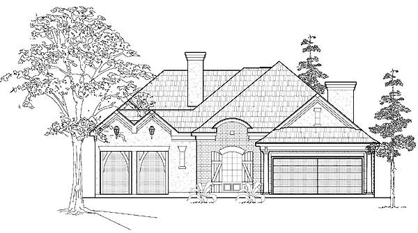 House Plan 61527 - European Style with 2767 Sq Ft, 3 Bed, 3 Bath ...