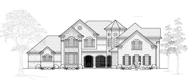 House Plan 61673 - Traditional Style with 3986 Sq Ft, 5 Bed, 4 Ba ...