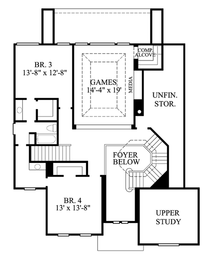 House Plan 61687 - Florida Style with 4089 Sq Ft, 4 Bed, 3 Bath ...