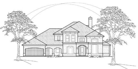 House Plan 61687 - Florida Style with 4089 Sq Ft, 4 Bed, 3 Bath,