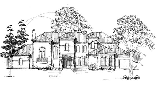 House Plan 61898 - Mediterranean Style with 5781 Sq Ft, 5 Bed, 5 ...