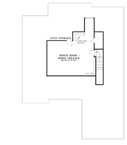 House Plan 62136 - Traditional Style with 2413 Sq Ft, 3 Bed, 2 Ba ...