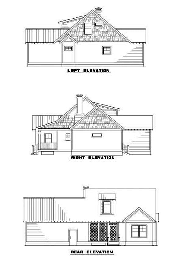 House Plan 62245 - with 1294 Sq Ft, 2 Bed, 2 Bath