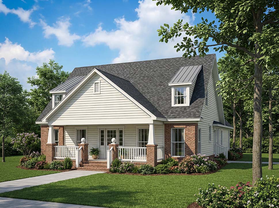 House Plan 62260 - Narrow Lot Style with 2237 Sq Ft, 3 Bed, 2 Bat ...