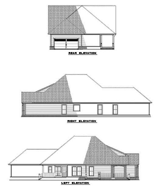 House Plan 62261 - with 1836 Sq Ft, 3 Bed, 2 Bath | COOLhouseplans.com