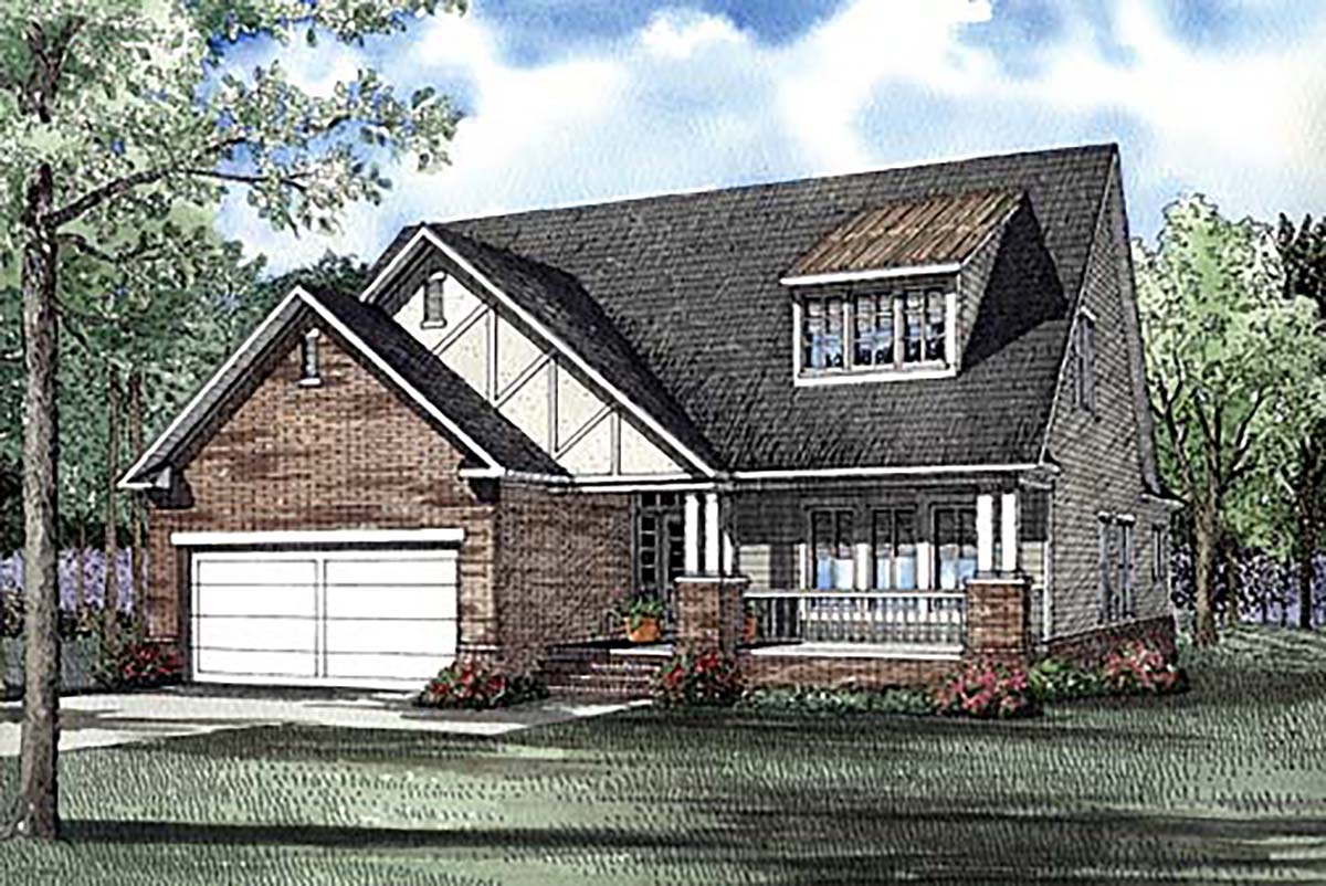 House Plan 62265 - Tudor Style with 2288 Sq Ft, 3 Bed, 3 Bath ...