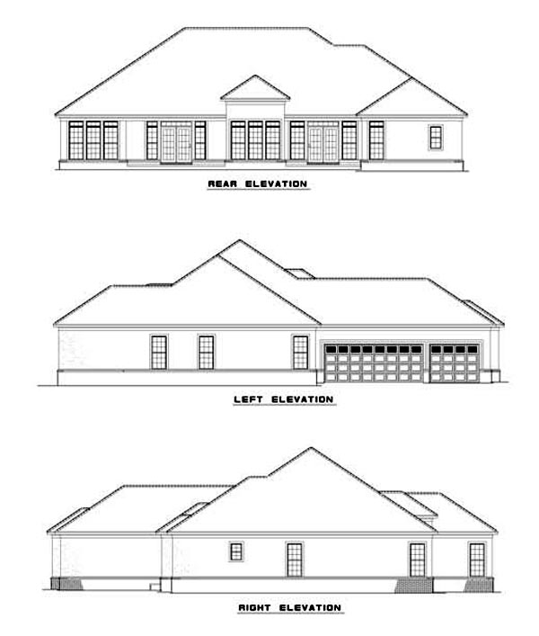 House Plan 62290 - One-Story Style with 3021 Sq Ft, 4 Bed, 3 Bath ...