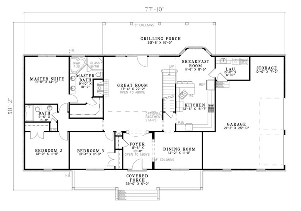 House Plan 62384 - with 2747 Sq Ft, 5 Bed, 3 Bath | COOLhouseplans.com