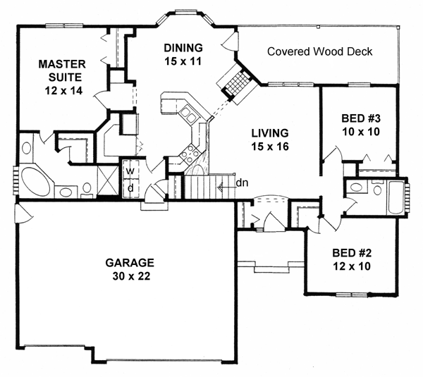 Split Level House Plans - Split Level Floor Plans & Designs