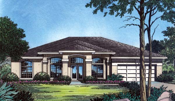 House Plan 63364 - One-Story Style with 2089 Sq Ft, 4 Bed, 3 Bath ...