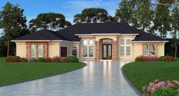House Plan 63376 - Tuscan Style with 2635 Sq Ft, 4 Bed, 3 Bath ...